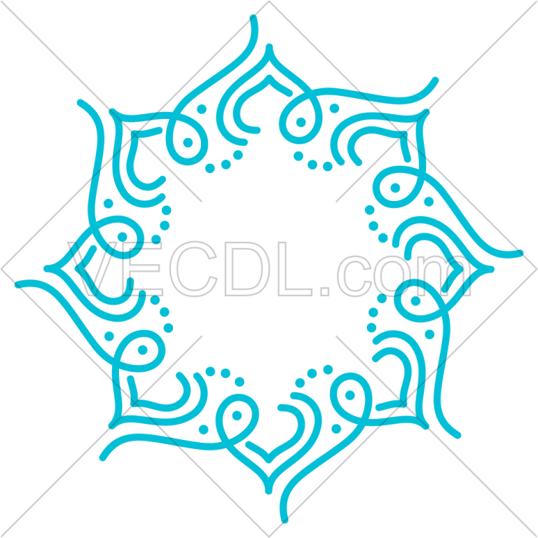 دانلود طرح دایره گل و شمسه به صورت وکتور - 1193